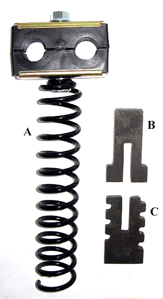 AugerTeeth | Spring Mounted Hose Holder for 1/2" Hoses