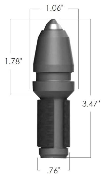 AugerTeeth | Pengo 0.76" SRL-07 Rock Tooth